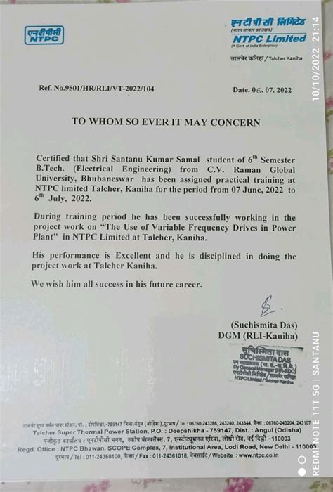 Santanu Kumar Samal On Linkedin Summer Ntpc