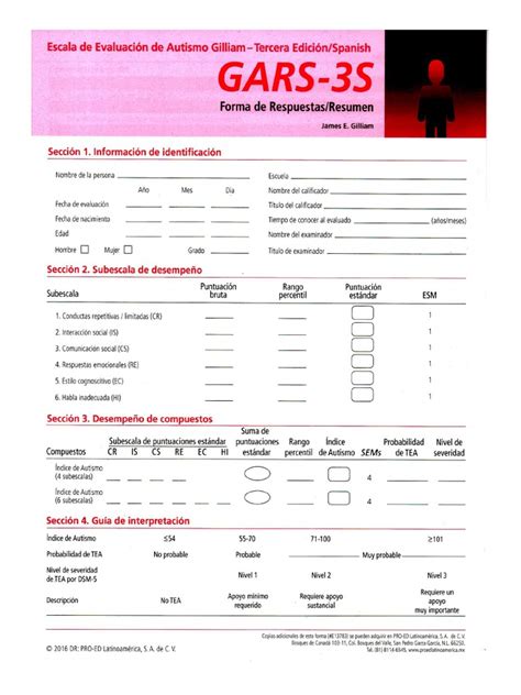 Gars 3s Forma De Respuesta Resumen Pdf