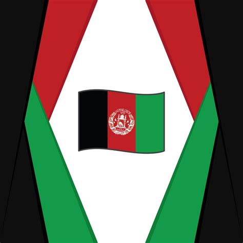 Premium Vector Afghanistan Flag Abstract Background Design Template