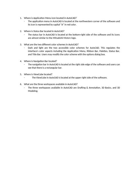 Autocad Question 1 Pdf