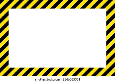 Safety Stripe Tape Vector Frame Stock Vector Royalty Free 2146885331