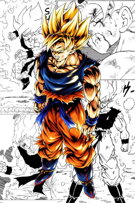 Goku Ssj Manga Dbl Art By Dblartist1 On Deviantart