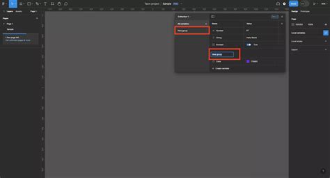 How To Rename A Variables Group In Figma