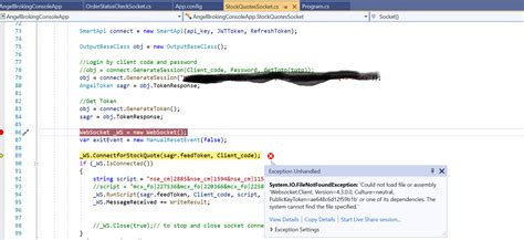 web socket issue smartapi forum