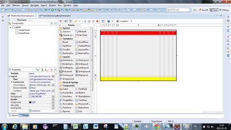 solved problems with the visual editor of eclipse windowbuilder