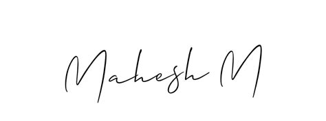 97 Mahesh M Name Signature Style Ideas Free E Signature
