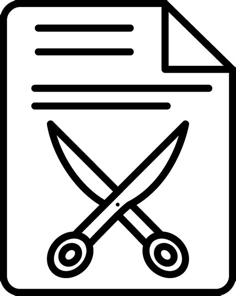 Document Line Icon 43295169 Vector Art At Vecteezy