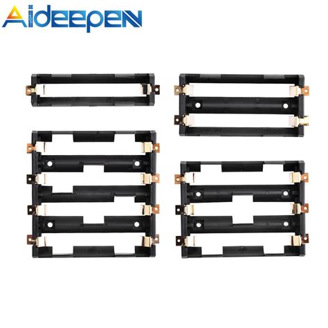 Aideepen กล่องเคสใส่แบตเตอรี่ Smt พร้อมหมุด สีบรอนซ์ สําหรับแบตเตอรี่ 18650 Shopee Thailand