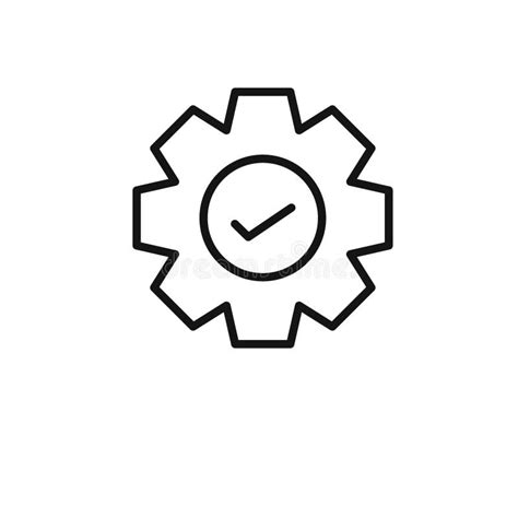 Engineering Tool Icon Outline Collection In Black Stock Vector