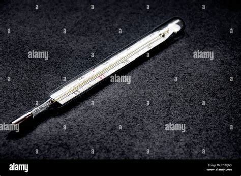 Old Mercury Thermometer To Measure Body Temperature During Illness