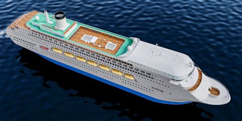 Passenger Cruise Ship Generic 3d Model By Makel