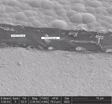 Sem Image Of The Dlc Film Figure 4 Sem Fib View Of The Oxide Layer