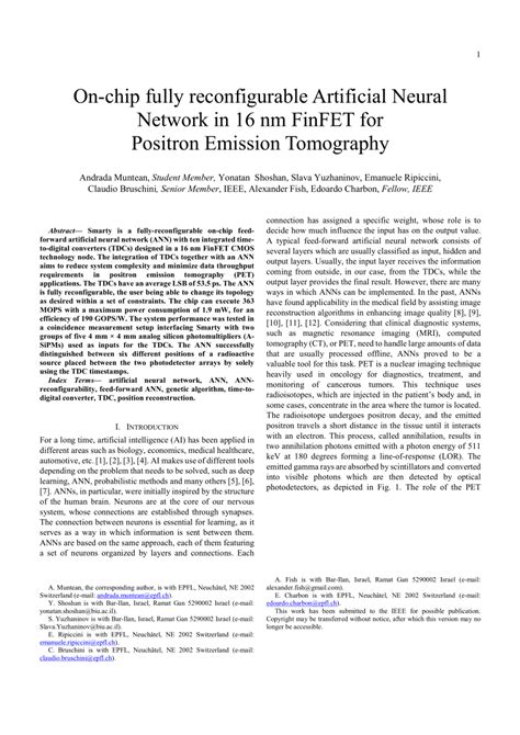 Pdf On Chip Fully Reconfigurable Artificial Neural Network In 16 Nm Finfet For Positron