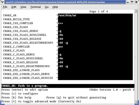 Compiling Immersaview Using Cmake For Mac Os Using The Curses Cmake