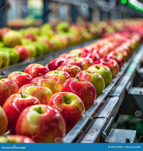 Apple Packing Line Fruit Washing Apple Automated Sorting On Conveyor Food Industry Automatic