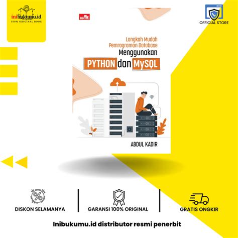 jual langkah mudah pemrograman database menggunakan python dan mysql