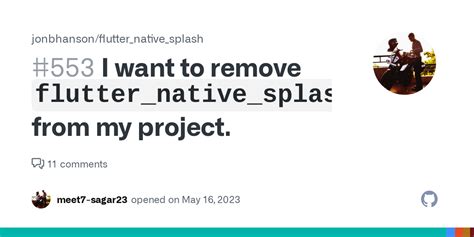 i want to remove `flutter native splash` from my project · issue 553