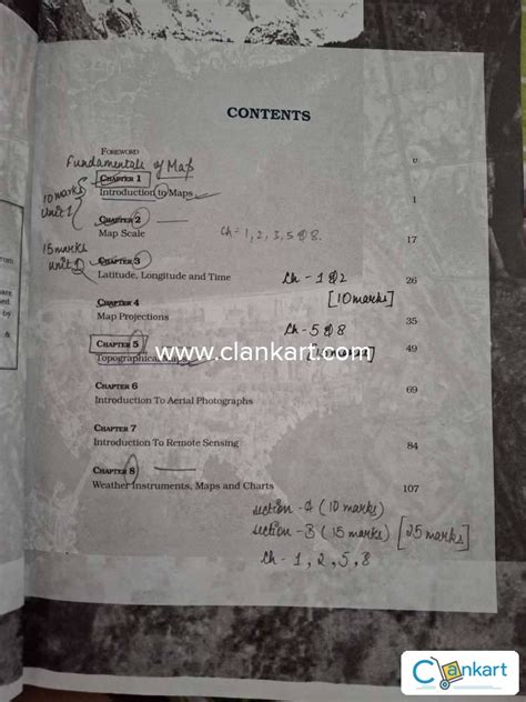 Buy Practical Work In Geography Part I For Class XI Book In Good Condition At Clankart Com