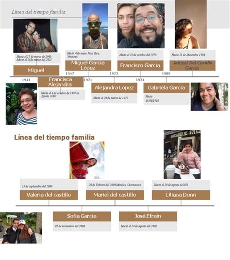 Línea Del Tiempo Familiar Pdf