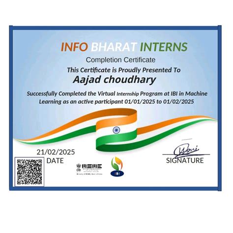 Machinelearning Internship Bharatinterns Learning Ai Aajad Choudhary