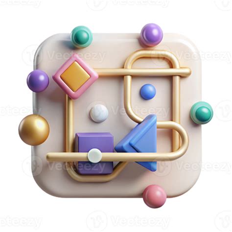 Wonderful Abstract Simplified Subway Map Design Cutout For Presentations High Quality 59099188 Png