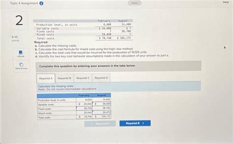 Solved Topic 4 Assignment I 2 835 Points Ebook References