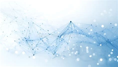 Wave Of Dots And Lines Interweaving Abstract Background Network Connections Structure Stock