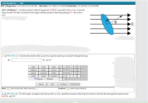 Solved 4 Problem 3 A Uniform Electric Field Of
