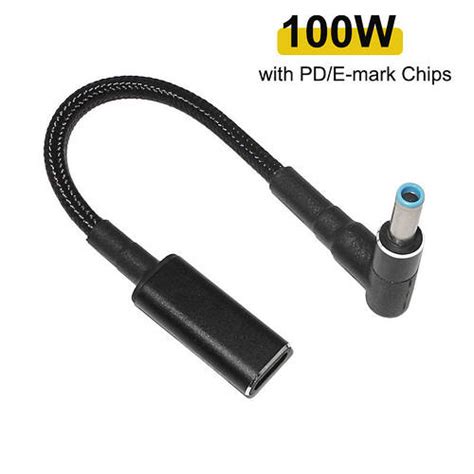 100 Вт Usb Type C переходник питания до 4 5x3 0 мм штекер Dc адаптер питания для Hp Pavilion