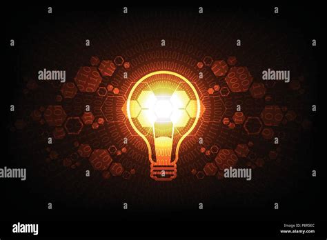 Vector Technology Light Bulb Design Stock Vector Image And Art Alamy