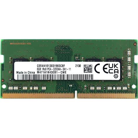 Память для ноутбука Samsung Sodimm Ddr4 3200 8gb Pc4 25600 Non Ecc