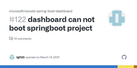Dashboard Can Not Boot Springboot Project · Issue 122 · Microsoft