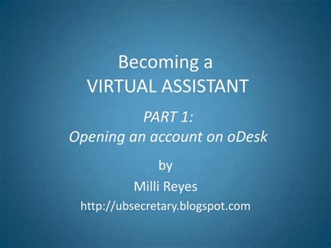 How To Open An Account In Odesk Pptx