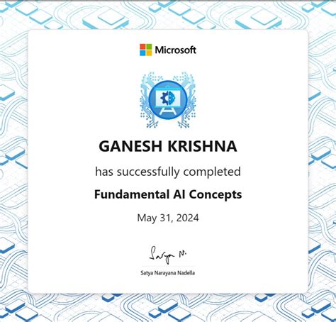 Ganesh Krishna On Linkedin Ai Microsoftcertified Machinelearning
