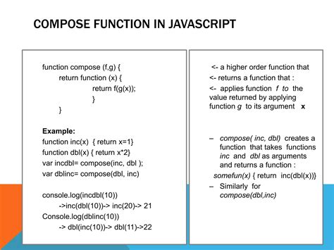 Function Composition In Javascript Ppt
