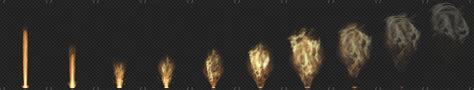 Consecutive Phases Of A Shot From A Weapon Pistol Rifle Shotgun Machine