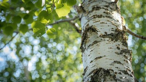 Premium Photo Silver Birch Betula Pendula Tree With Slender White