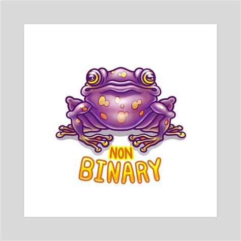 Non Binary Frog An Art Print By The Ham Official Inprnt
