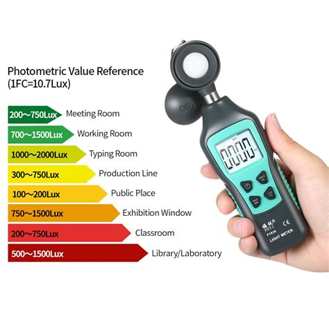200 000 Digital Light Meter Luxmeter Lux Fc Meter Vicedeal