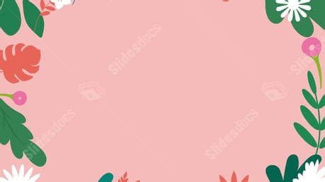 Best Flower Border Powerpoint Background For Presentation Slidesdocs Com