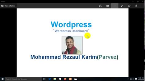 Wordpress Dashboard Tutorial Part 02 Youtube