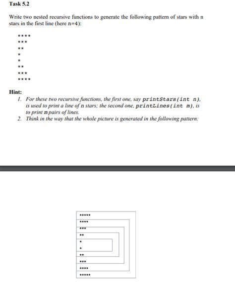 Solved Task 52 Write Two Nested Recursive Functions To