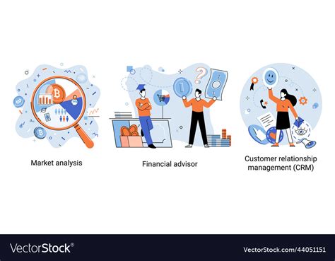 market statistics analysis metaphor financial vector image