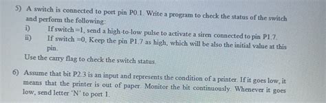 Solved Write All Program For 8051 ﻿microcontroller In