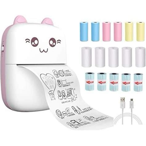 Morovik Mini Bluetooth Thermal Printer Portable Label Printer Inkfree Printer For Android And Ios