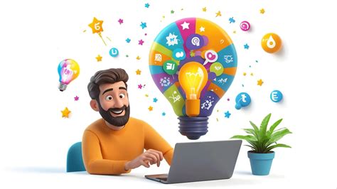 Innovative Ideas Thinking Man Vector Character Design Illustration Images