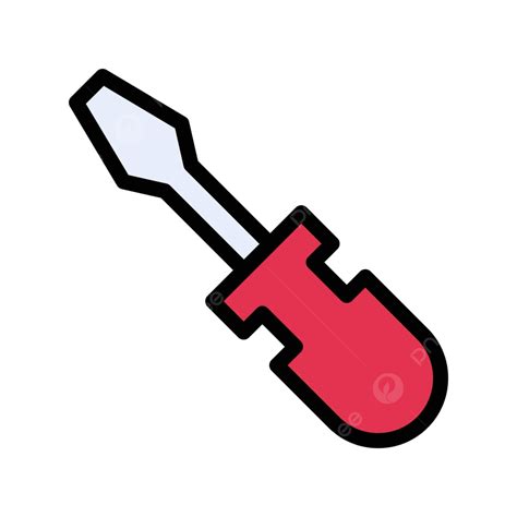 Fix Maintenance Screwdriver Design Vector Maintenance Screwdriver