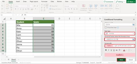 How To Do Conditional Formatting If Between Two Values In Excel
