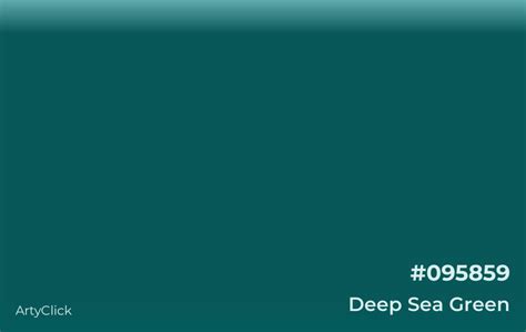 Deep Sea Green Color Artyclick