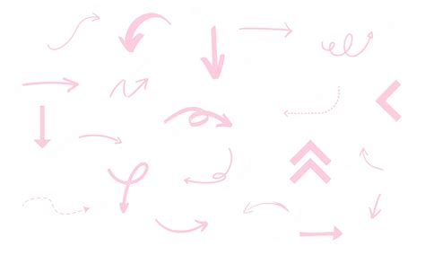 Premium Photo Pink Curvy Arrows